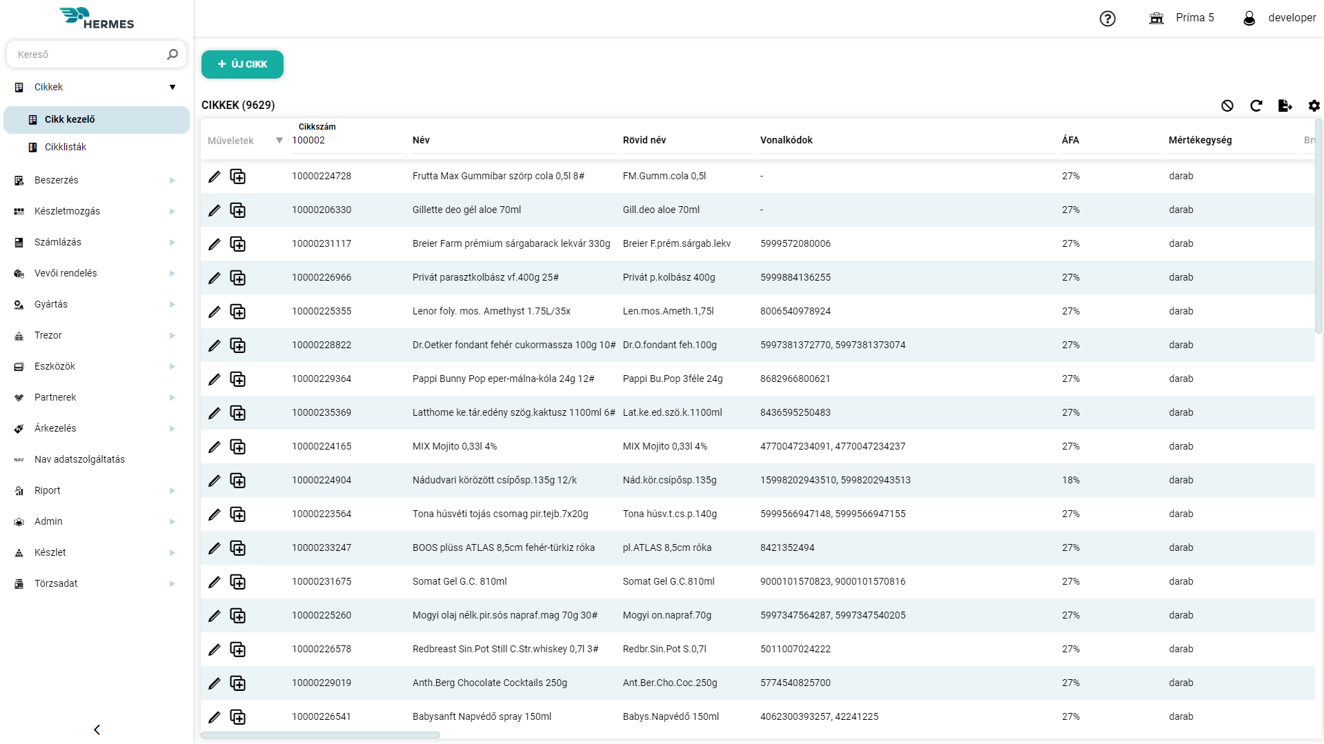 CIKK KEZELŐ (HERMES 2.0) – DataEdge