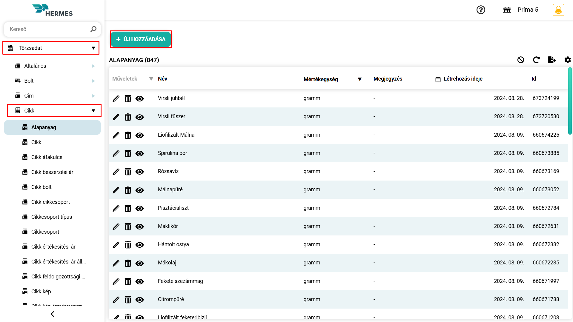 SZENDVICS KÉSZÍTÉSE GYÁRTÁSSAL (HERMES 2.0) – DataEdge
